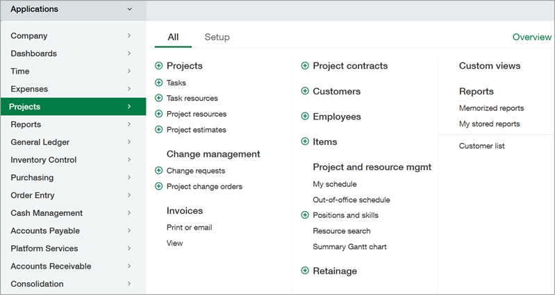 Time and Expenses split into two applications