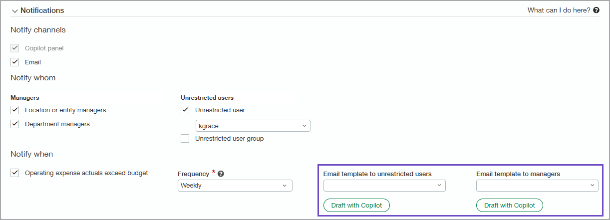 Draft emails with Copilot for Variance Analysis